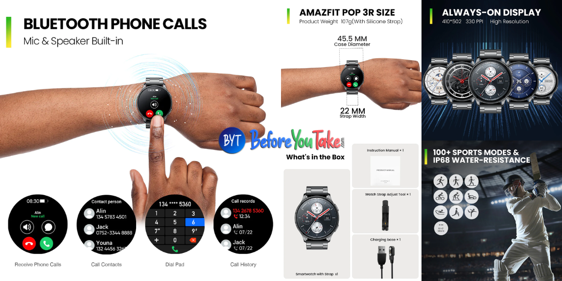 Amazfit Pop 3R Launched in India: Affordable Smartwatch with AMOLED ...