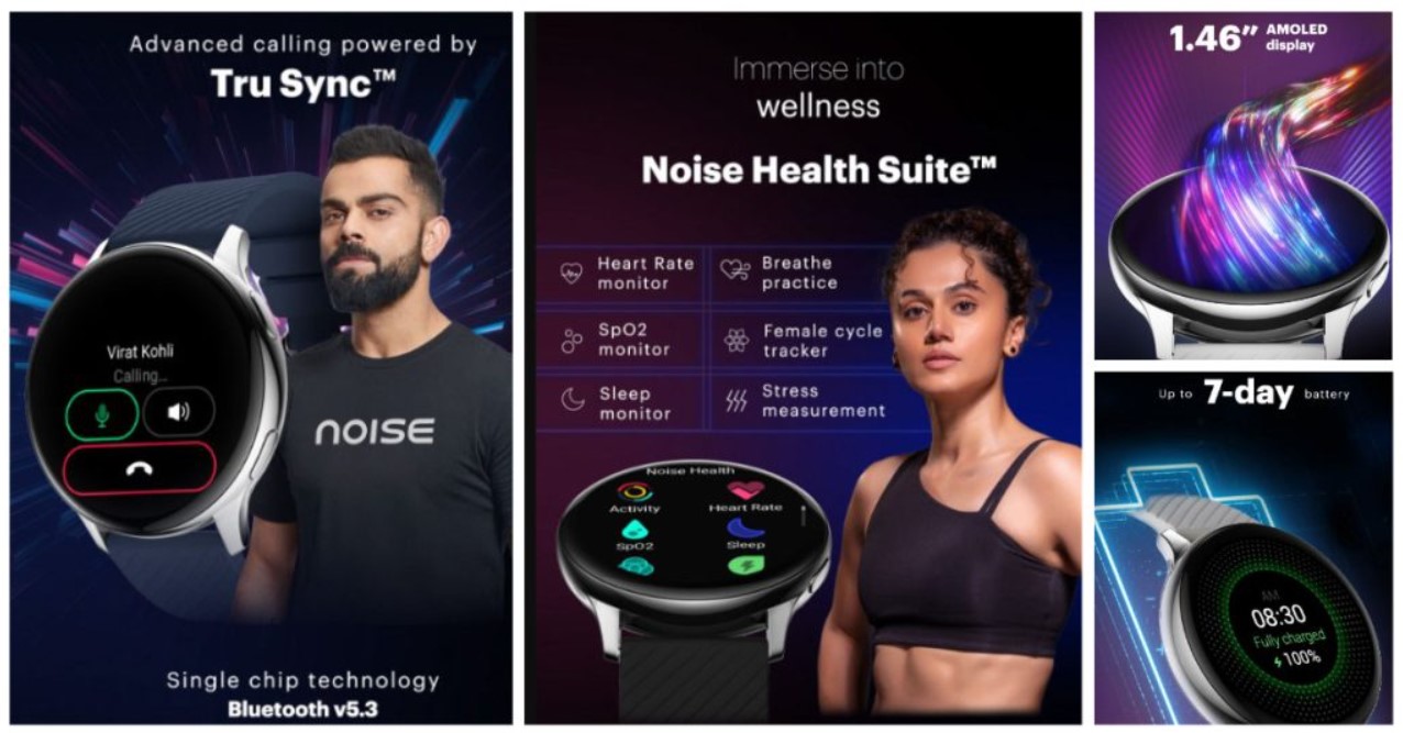 NoiseFit Vortex: A Feature-Packed Smartwatch with AMOLED Display ...