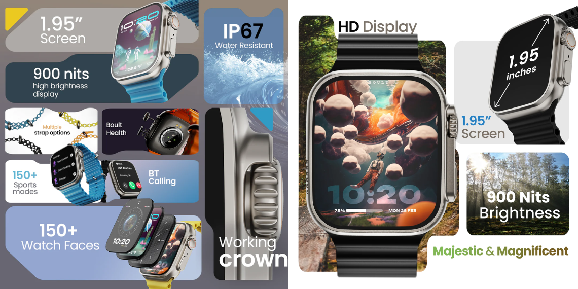 Boult Launches Feature-Packed Crown Smartwatch in India: Impressive ...