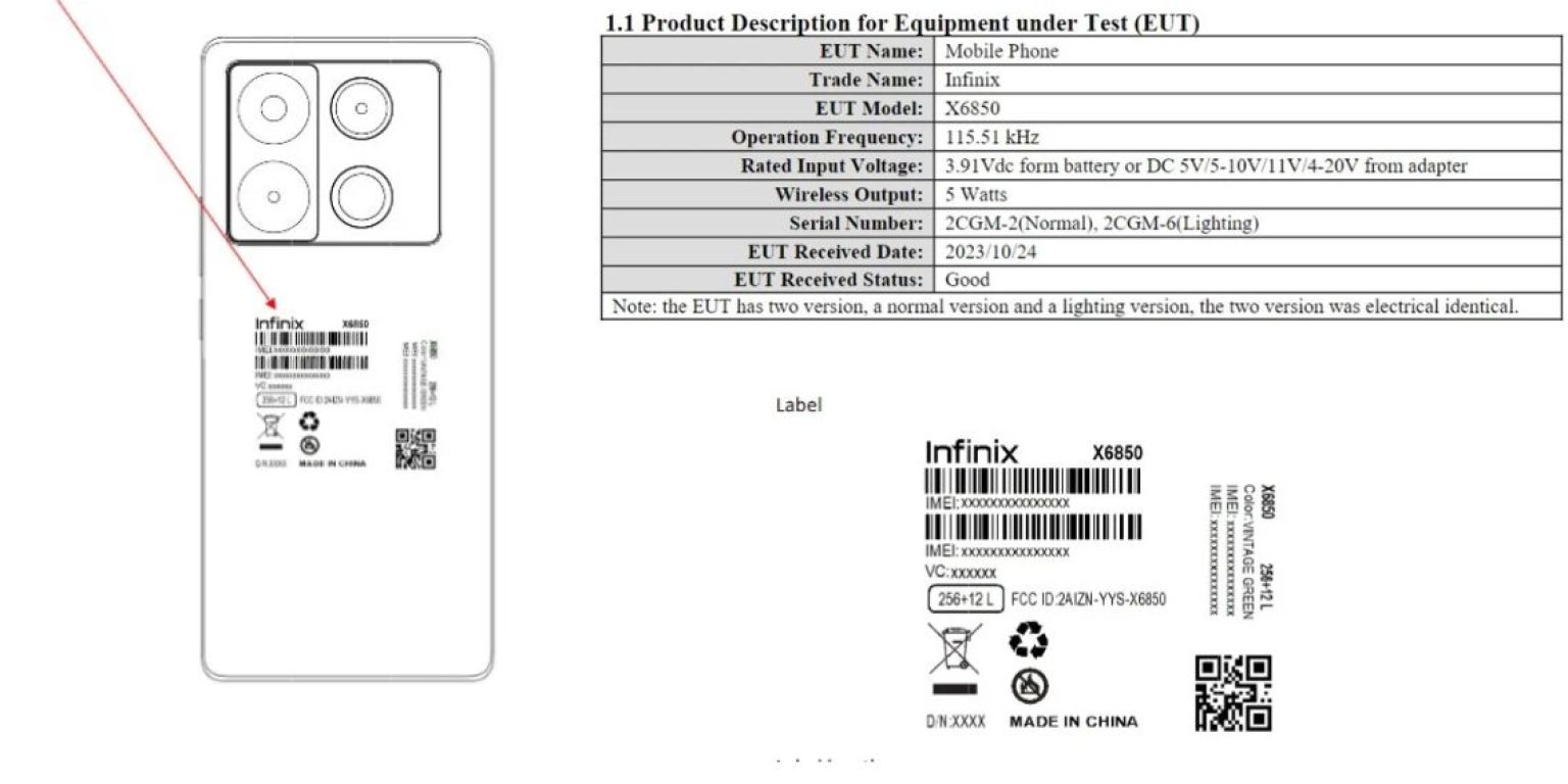 Infinix Note 40 Pro: FCC Leak Unlocks Storage, Charging, and ...