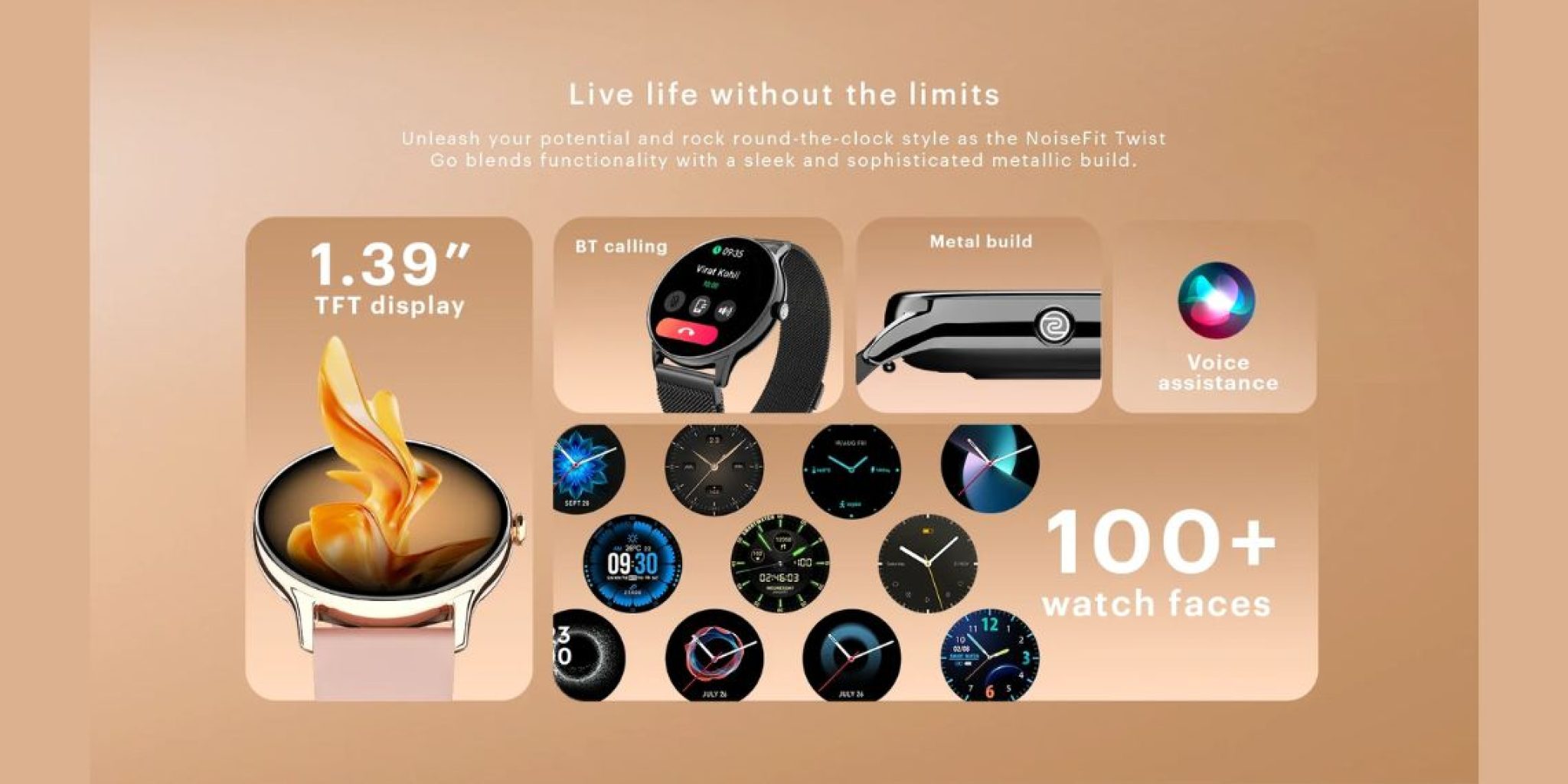 NoiseFit Twist Go Smartwatch Launched in India with HD Display ...