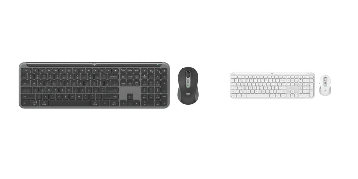 Logitech Slim K950 Wireless Keyboard and Signature Slim Combo MK950 ...