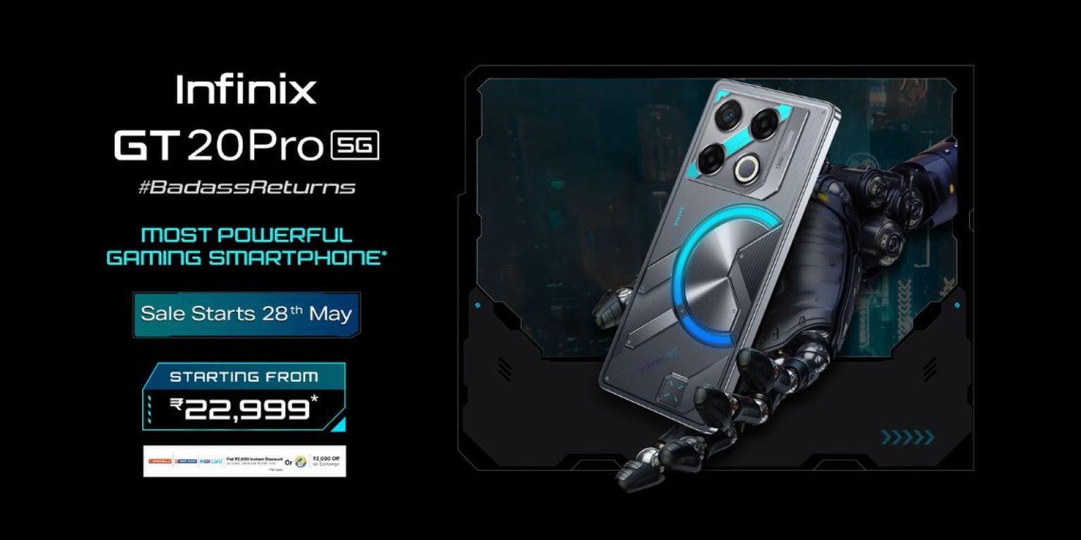 Infinix GT 20 Pro with MediaTek Dimensity 8200 Ultimate, 45W Fast ...