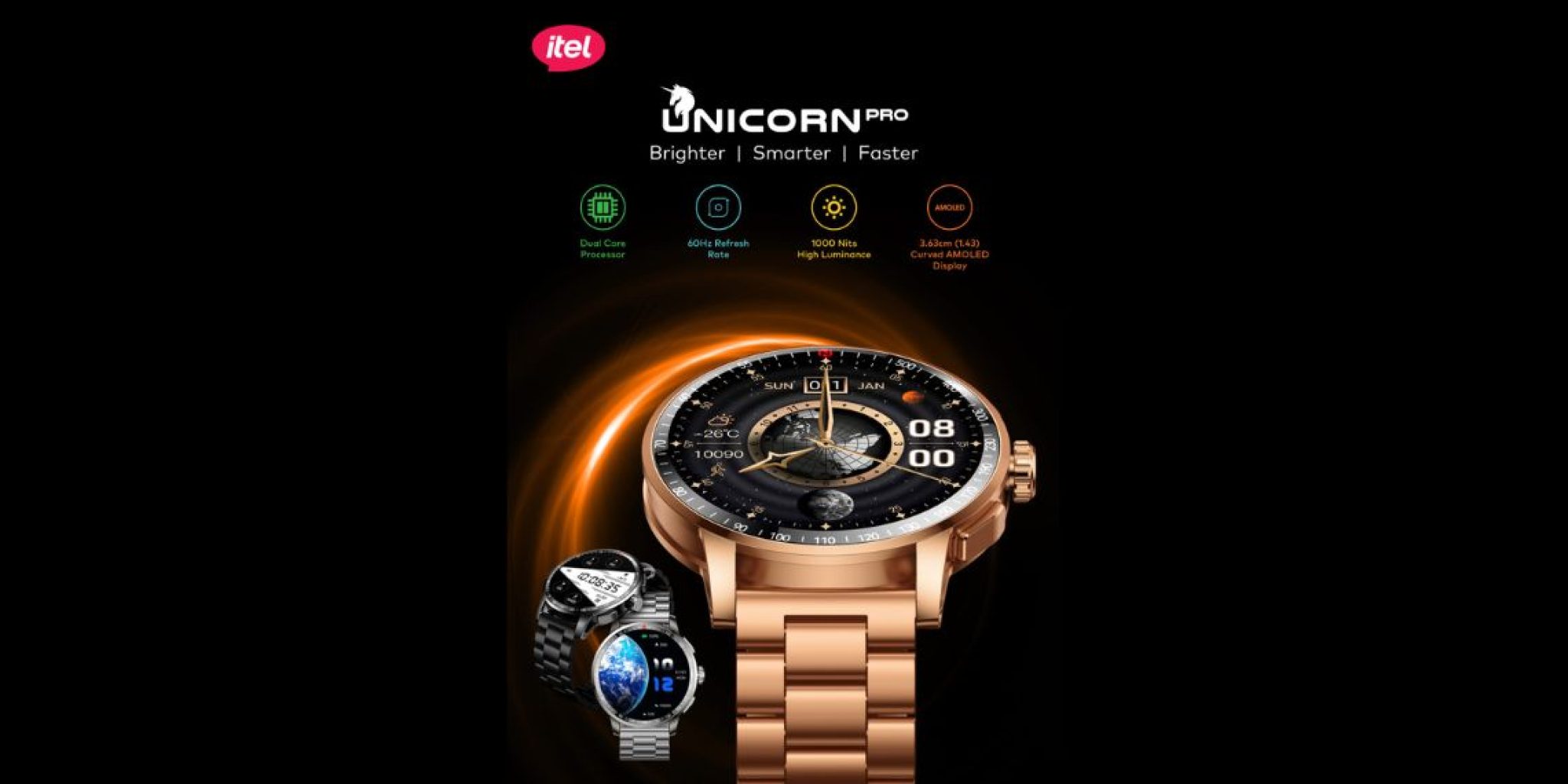 itel Unicorn Pro Smartwatch Launched in India: Specifications, Pricing ...