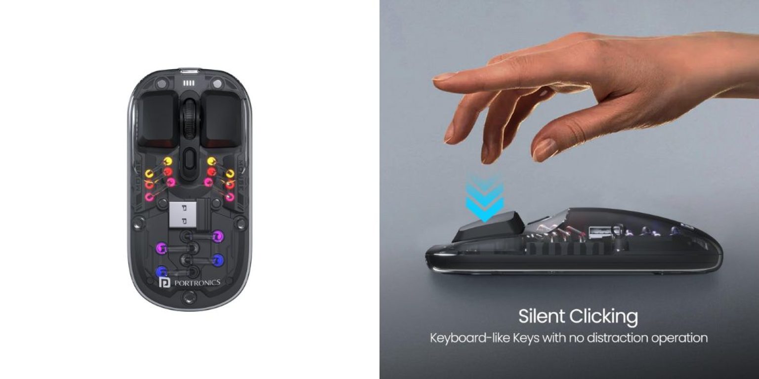 Portronics Toad 5 Transparent Bluetooth Mouse Launched in India: Specs ...