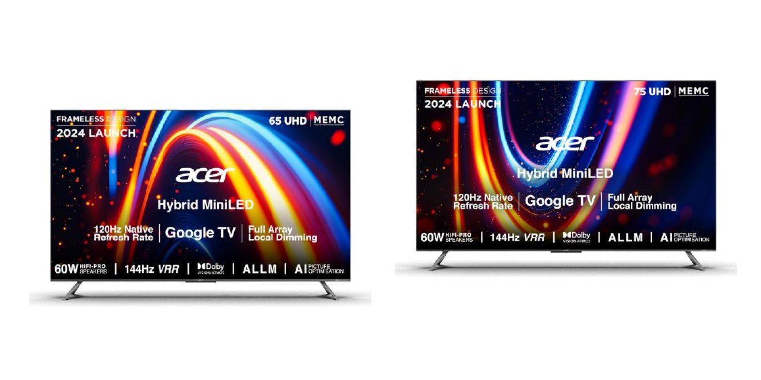Acer M Series MiniLED 4K TVs Launched in India: Dolby Vision, 120Hz ...