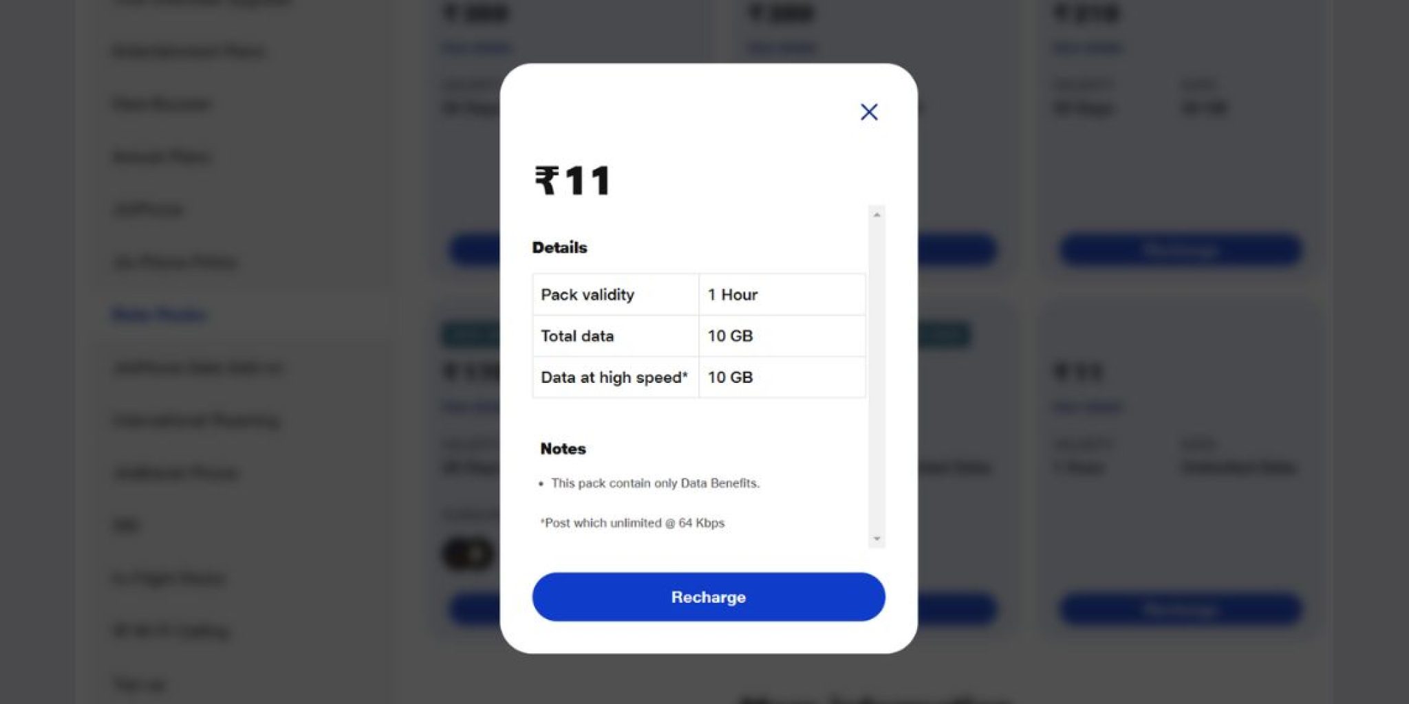 Jio Launches Rs 11 Prepaid Data Booster with 10GB High-Speed 4G: Short ...