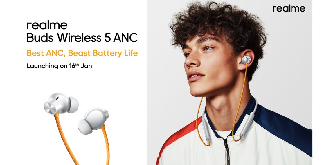 Realme Buds Wireless 5 ANC India Launch Confirmed: 50dB Hybrid ANC ...