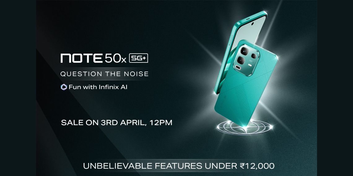 Infinix Note 50x 5G Launched in India with MediaTek Dimensity 7300 ...