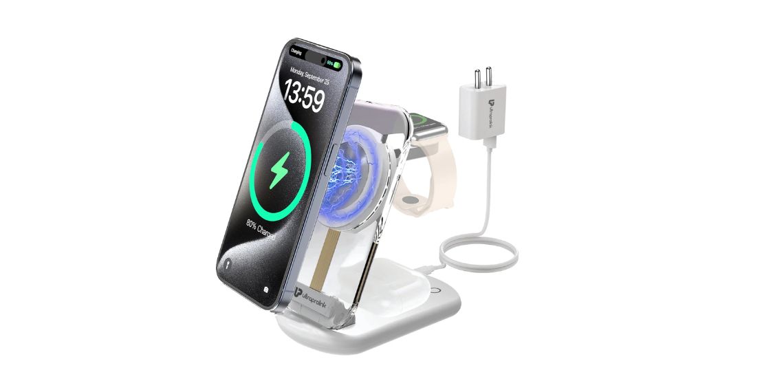 UltraProlink Vylis Crystal 3-in-1 MagSafe Wireless Charger Launched in ...