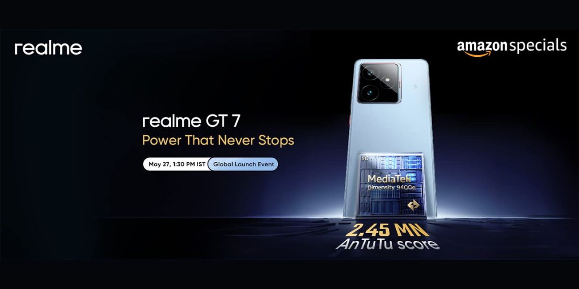 Realme GT 7 Confirmed to Launch on May 27 with MediaTek Dimensity 9400e ...