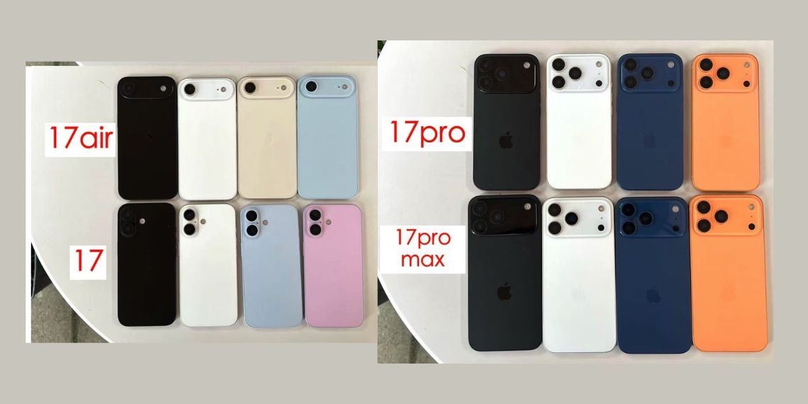 Apple iPhone 17 Series Colour Options Leaked: Orange Pro Variant & Gold ...