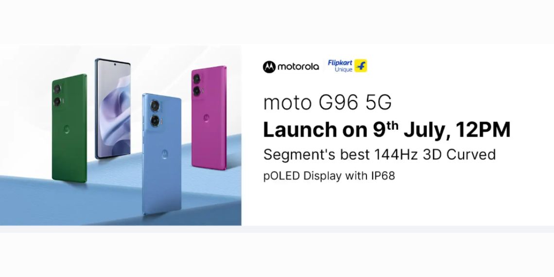 Moto G96 5G Launching in India on July 9: Snapdragon 7s Gen 2, 144Hz ...