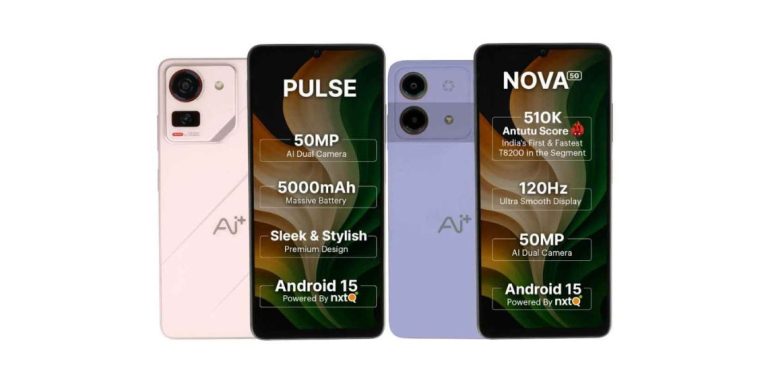 NxtQuantum Launches Ai+ Nova and Pulse in India: Budget Phones Built ...