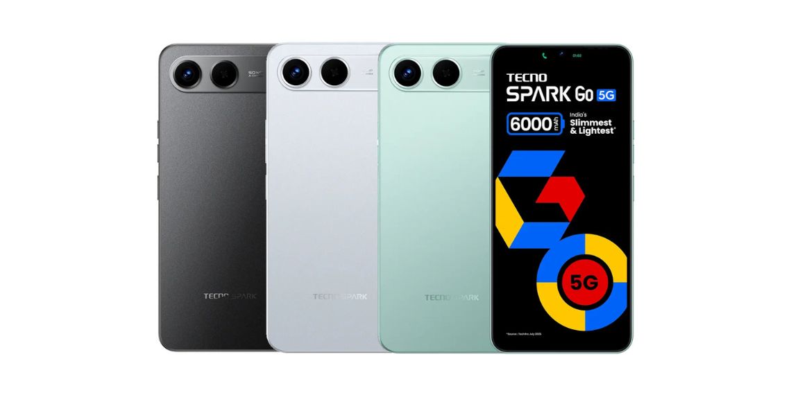 TECNO Spark Go 5G Launched in India at ₹9,999 with 120Hz Display & 50MP ...